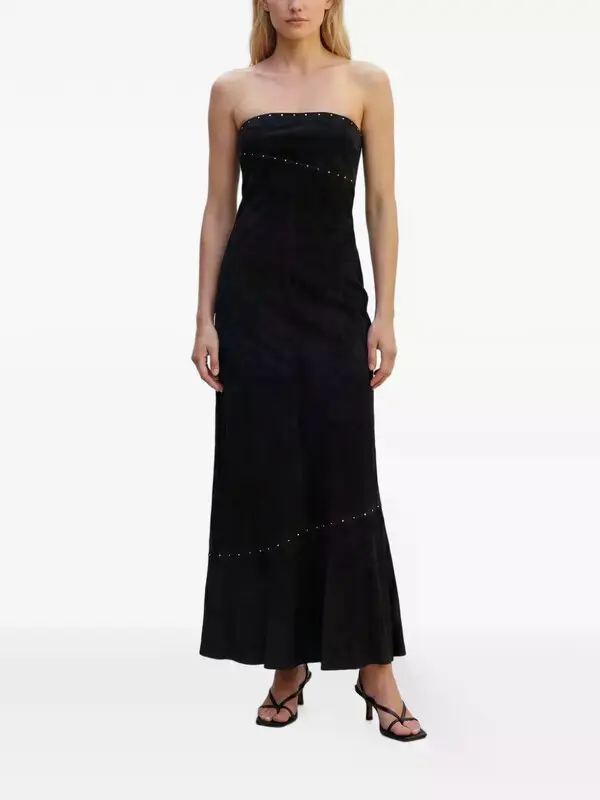 MARGHERITA MOSCONI Margherita Marconi Studded Strapless Maxi Dress