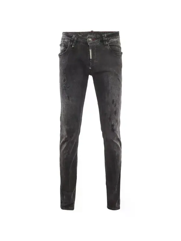 Philipp Plein Distressed Jeans - Grey