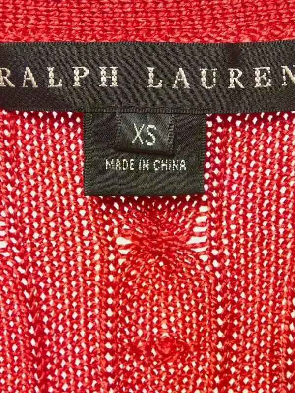 Ralph Lauren Silk Cable-knit Cardigan