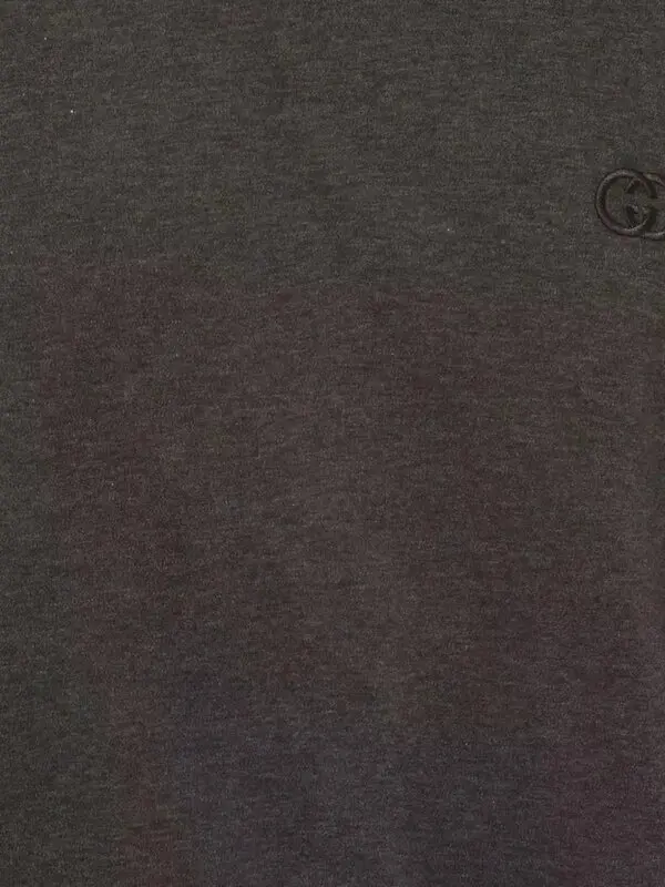 Gucci Embroidered Logo Crewneck T-shirt