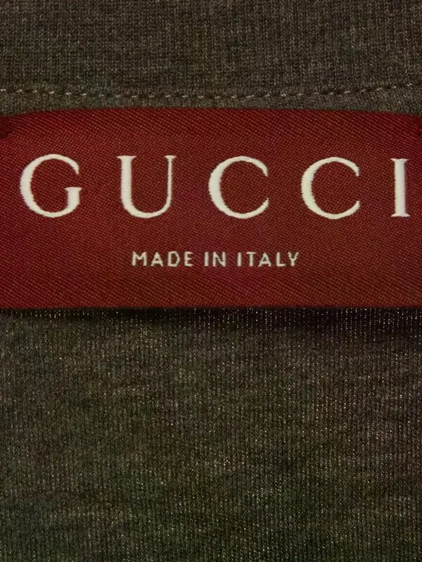 Gucci Embroidered Logo Crewneck T-shirt