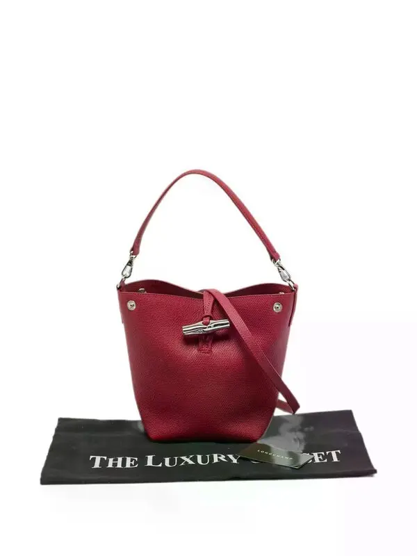 Longchamp Le Roseau Leather Tote Bag
