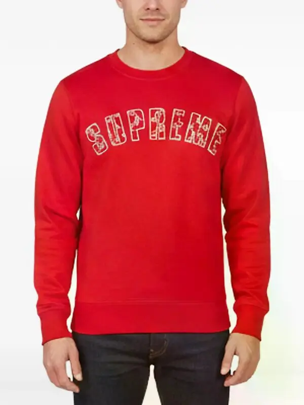 LOUIS VUITTON X Supreme Arc Logo Crew-neck Sweater