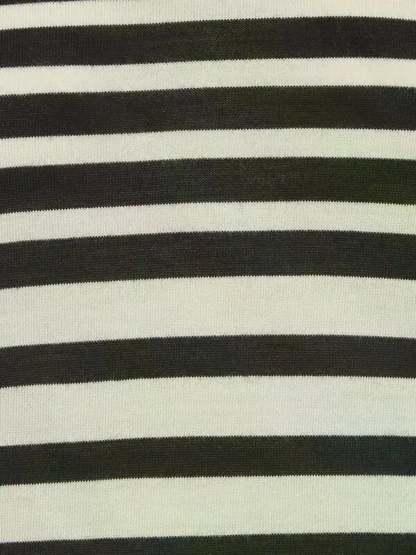 Burberry Striped Wool Sweater - Black