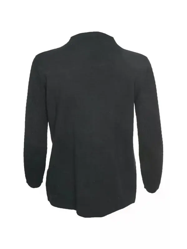 Max Mara High-neck Textured Knit Sweater - Black