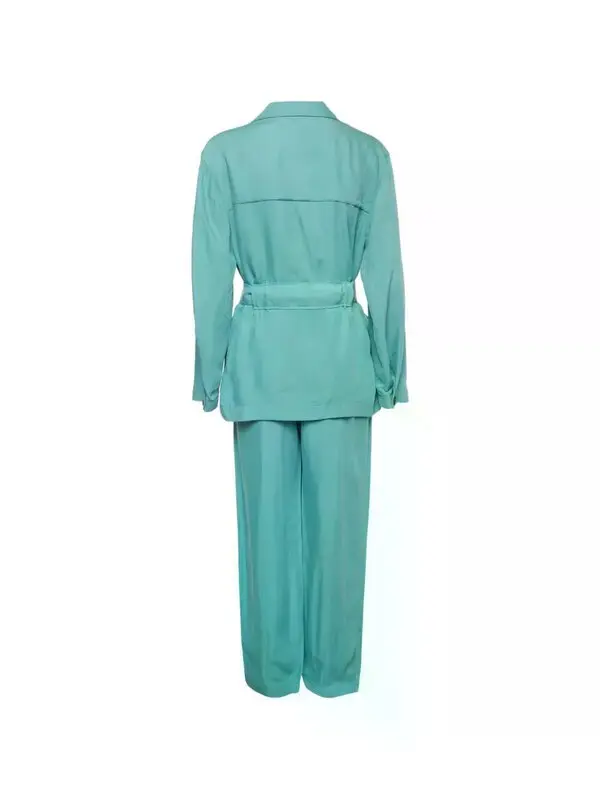 Emporio Armani Belted Gabardine Trousers Set