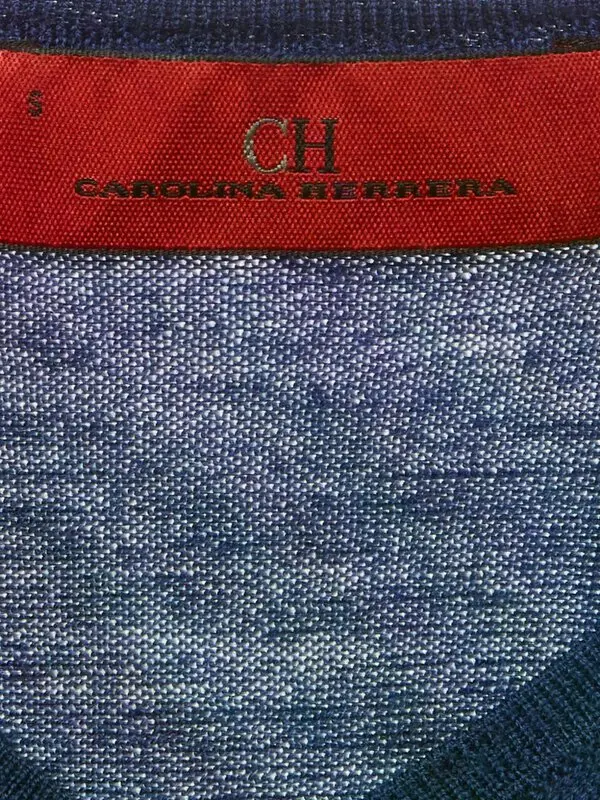 Carolina Herrera Embroidered Wool Sweater