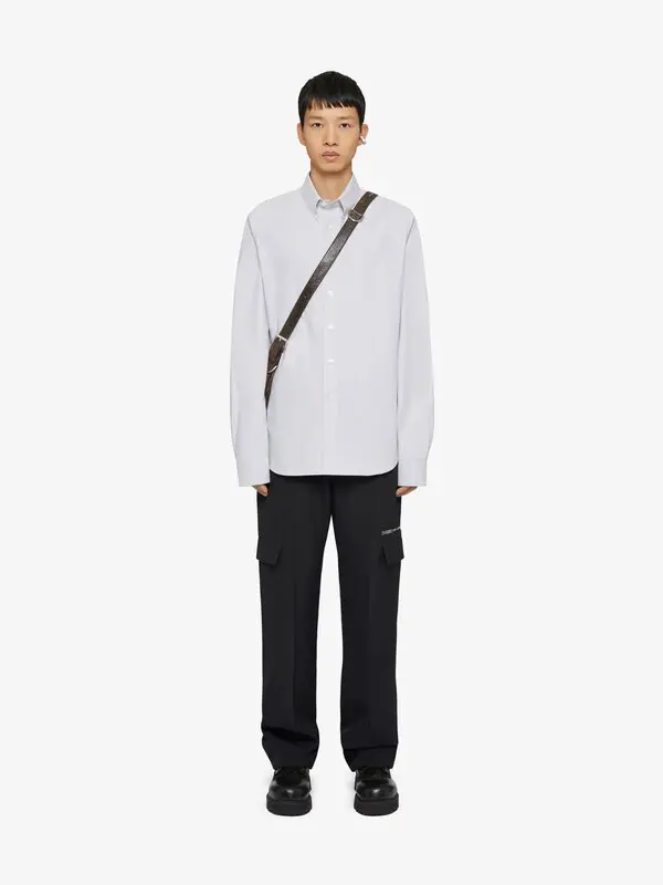 Givenchy 4g Embroidered Long-sleeved Shirt