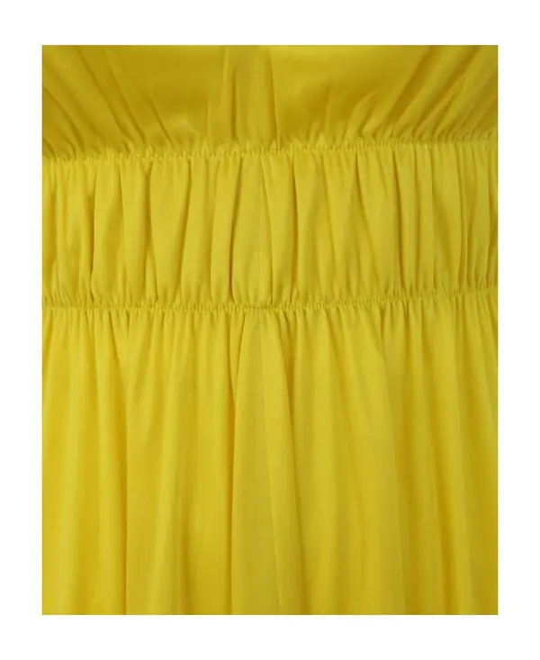 P.a.r.o.s.h V-neck Midi Jersey Dress With Logo