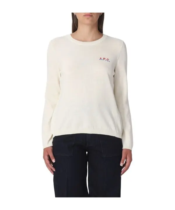 A.p.c. Logo Embroidered Knit Jumper - No