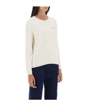 A.p.c. Logo Embroidered Knit Jumper - No