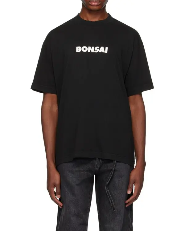 BONSAI Logo-printed Crewneck T-shirt