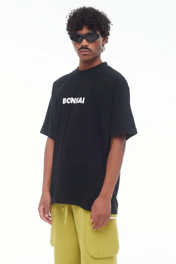 BONSAI Logo-printed Crewneck T-shirt