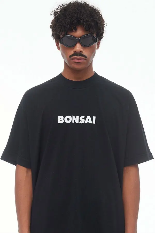 BONSAI Logo-printed Crewneck T-shirt