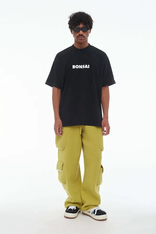 BONSAI Logo-printed Crewneck T-shirt