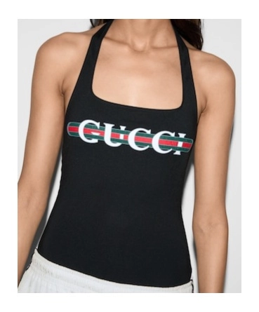 Gucci Printed Sparkling Jersey Swimsuit
