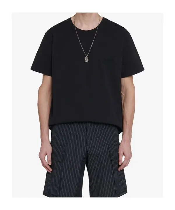 Alexander McQueen Stripe Detailed Crewneck T-shirt