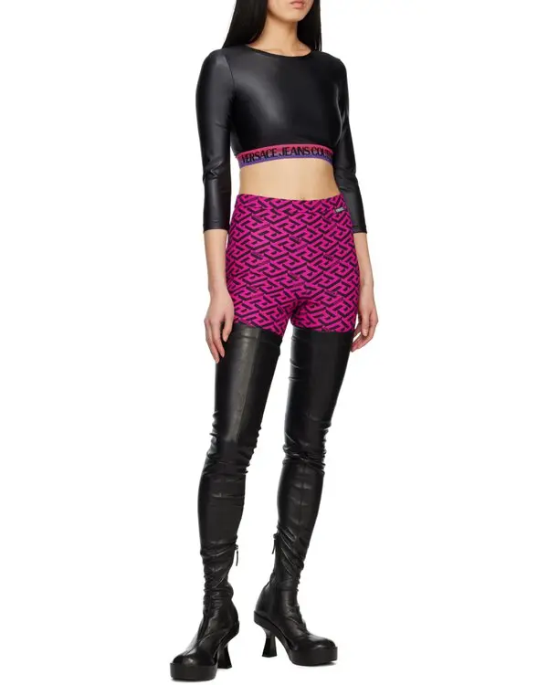 Versace Crewneck Cropped Top