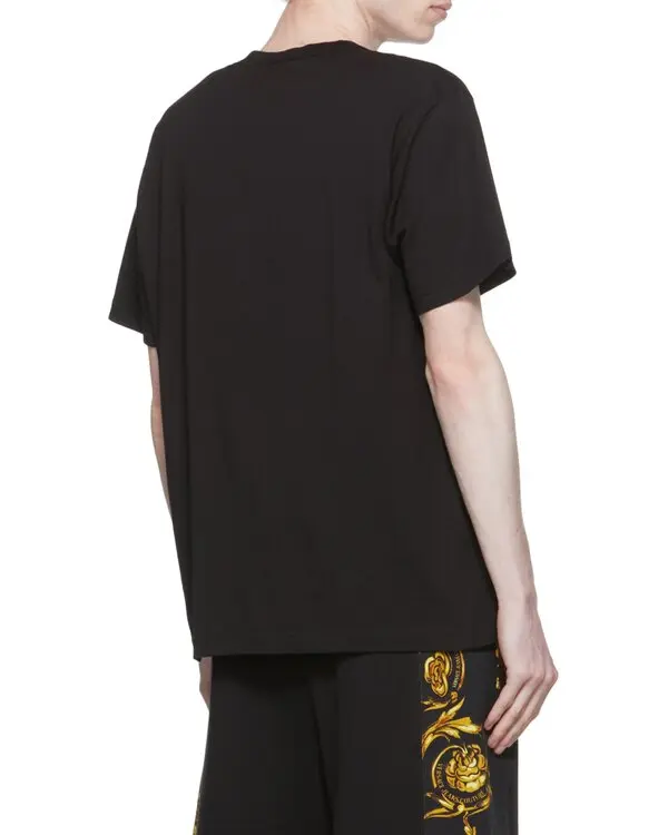 Versace Logo Printed Crewneck T-shirt