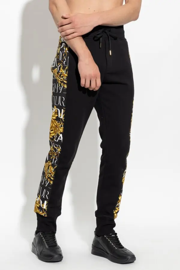 Versace Logo Print Track Pants