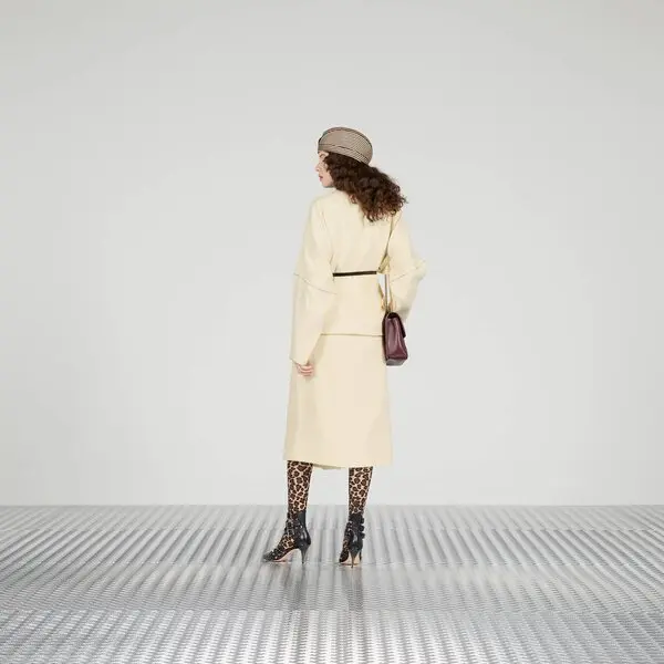 Gucci Asymmetrical Wrap Linen Skirt