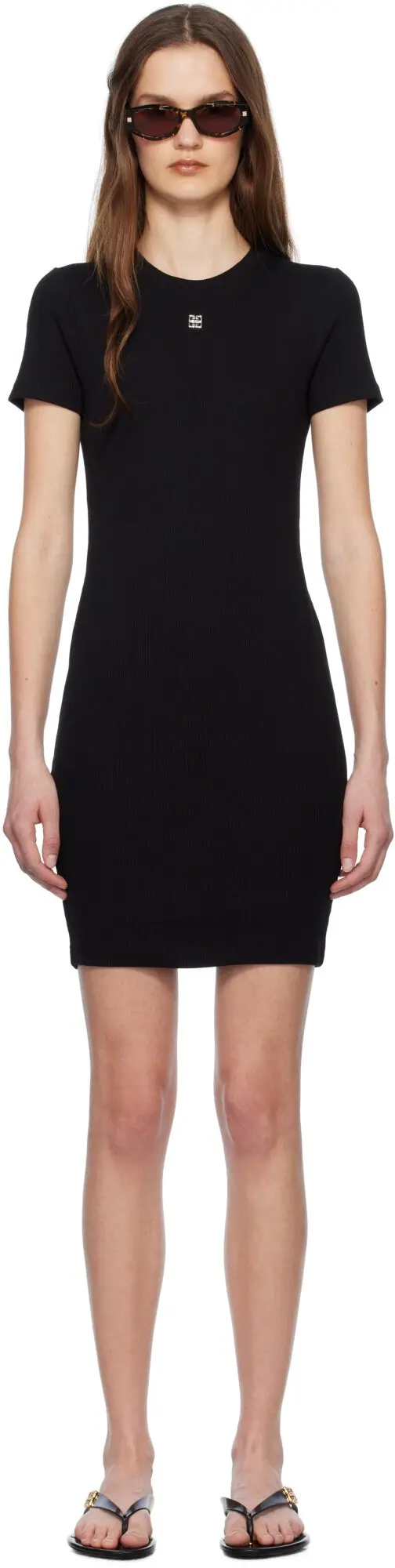 Givenchy 4g Plaque Short-sleeved Dress