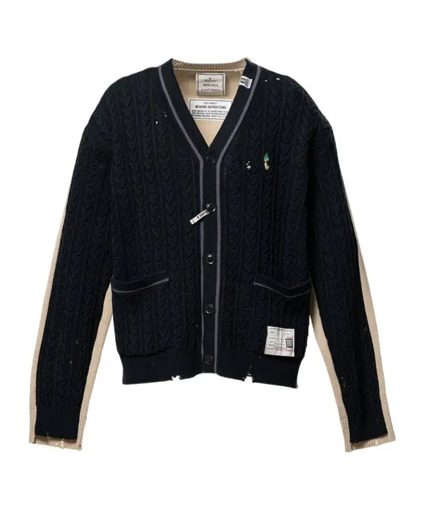 Mihara Yasuhiro Logo-embroidered Cardigan