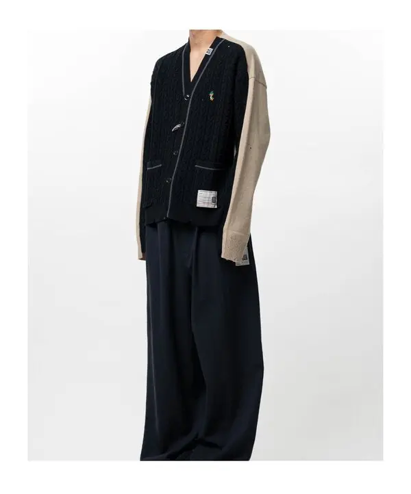 Mihara Yasuhiro Logo-embroidered Cardigan