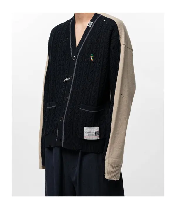 Mihara Yasuhiro Logo-embroidered Cardigan