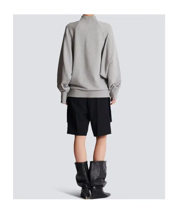 Balmain Printed Fleece Sweatshirt