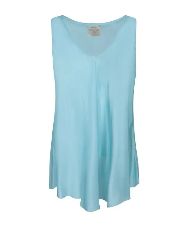 FORTE_FORTE Asymmetric Silk Top