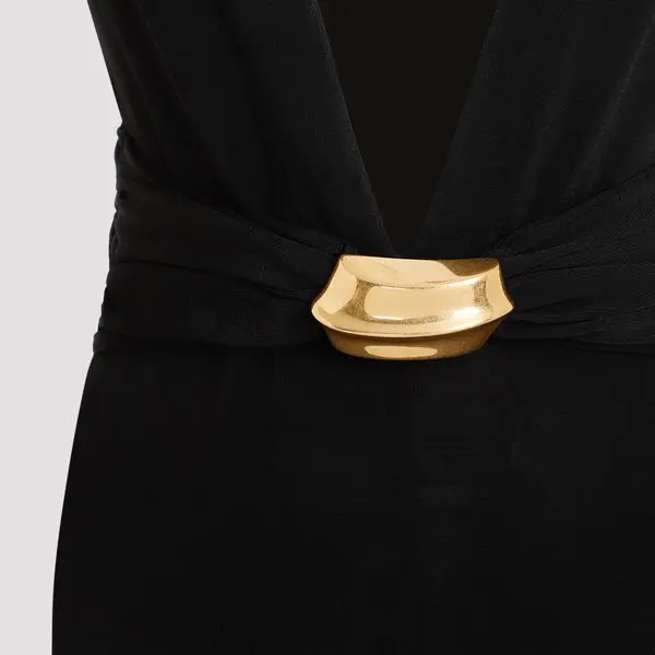 TOM FORD Plunging V-neck Sleeveless Gown