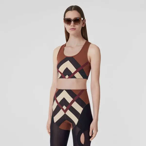 Burberry Chevron Check Vest Top