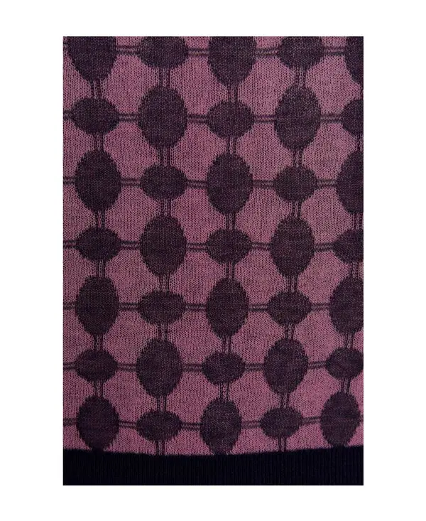 Tory Burch Jacquard Knit Mock Neck T-shirt