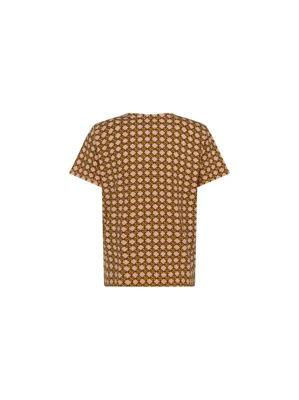 Tory Burch Monogram Print Crewneck T-shirt