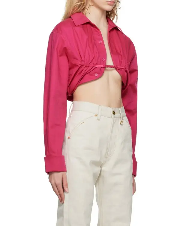 Jacquemus Cropped Long-sleeved Top