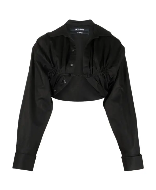 Jacquemus Machou Cropped Long-sleeved Top