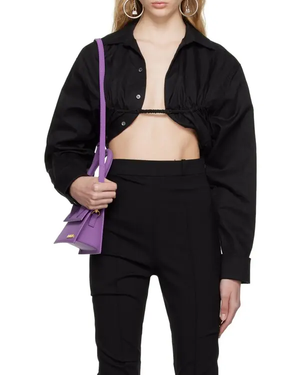 Jacquemus Machou Cropped Long-sleeved Top