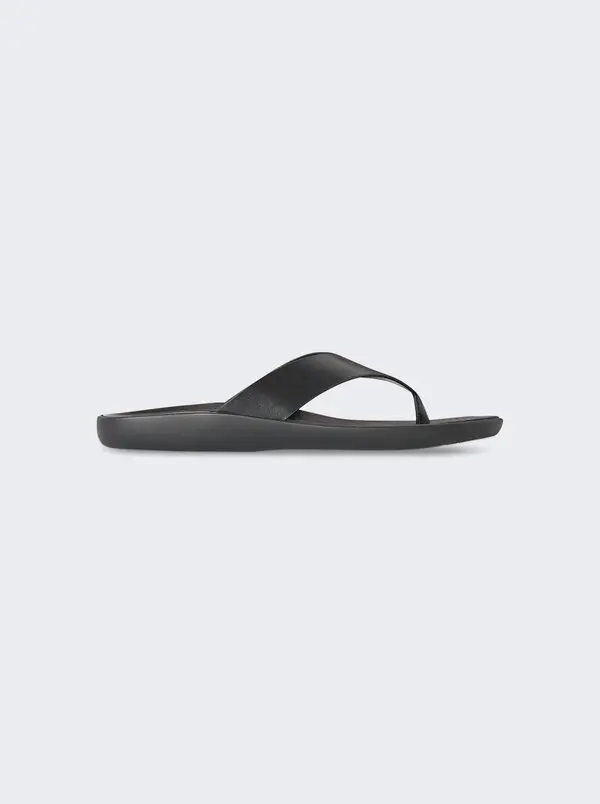 THE ROW Leger Thong Sandal - Black