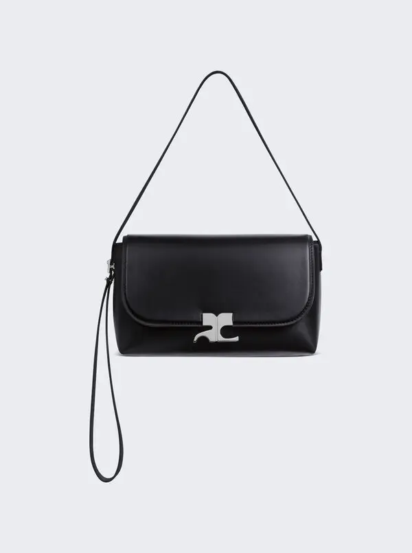 COURREGES Icotype Leather Bag Heritage - Black