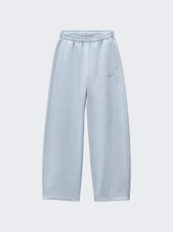 Alexander Wang Crystal Mid-rise Relaxed Sweatpant Washed Sky - Blue