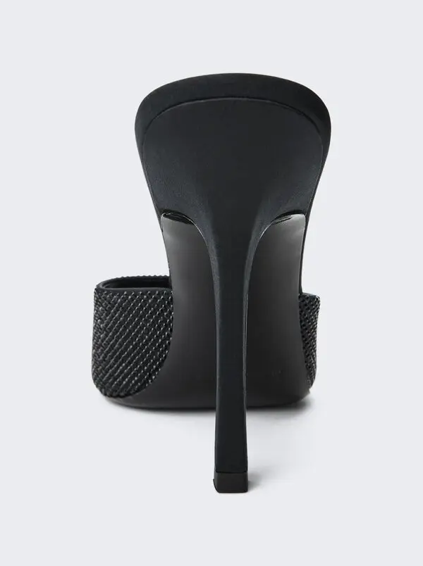 Alexander Wang Cher 105mm Mule Jet - Black