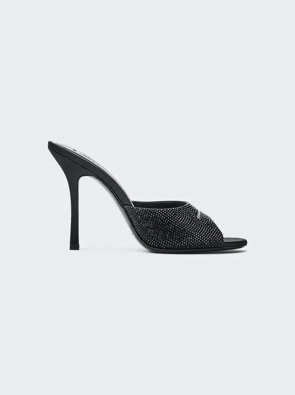 Alexander Wang Cher 105mm Mule Jet - Black