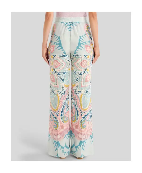Etro Floral-pattern Wide-leg Pants