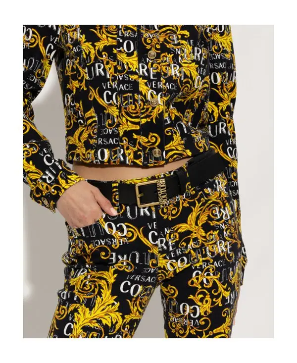 Versace Logo-detail Leather Belt