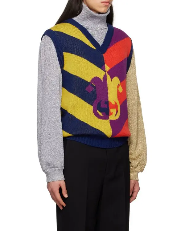Gucci Striped Jacquard Knitted Sweater