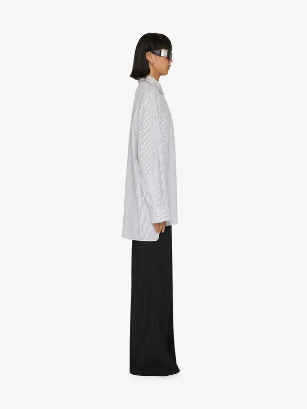 Givenchy Allover 4g Patterned Oversized Shirt