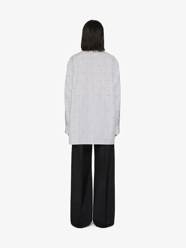 Givenchy Allover 4g Patterned Oversized Shirt