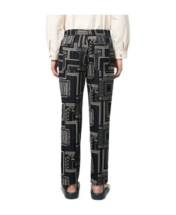 Etro Pouch-print Straight-leg Trousers