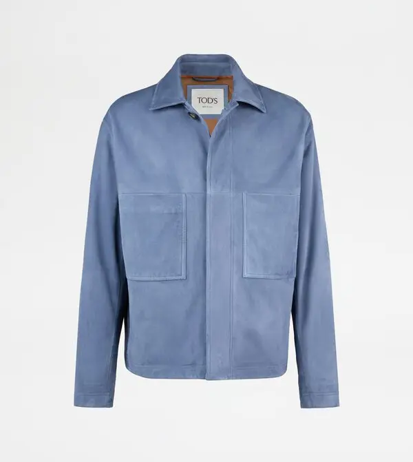 TOD'S Pashmy Suede Jacket - Blue